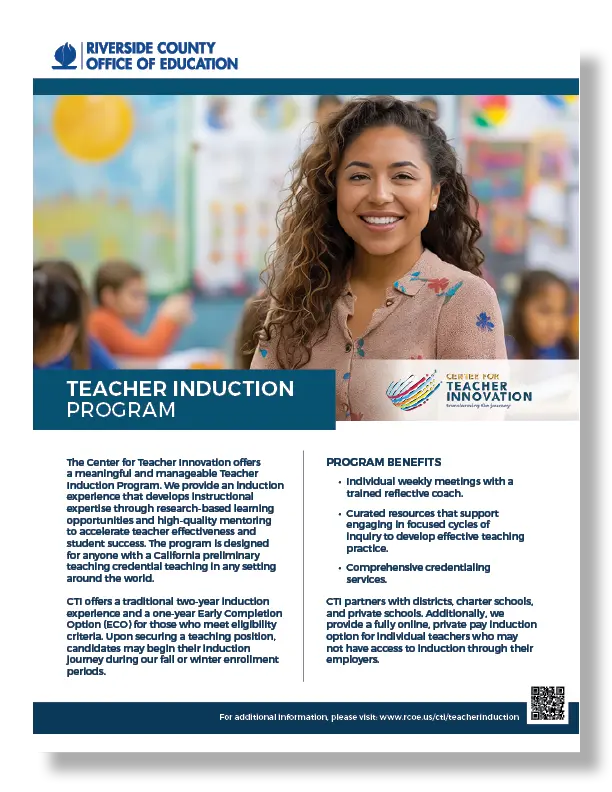 Teacher Induction Program | Riverside County Office of Education